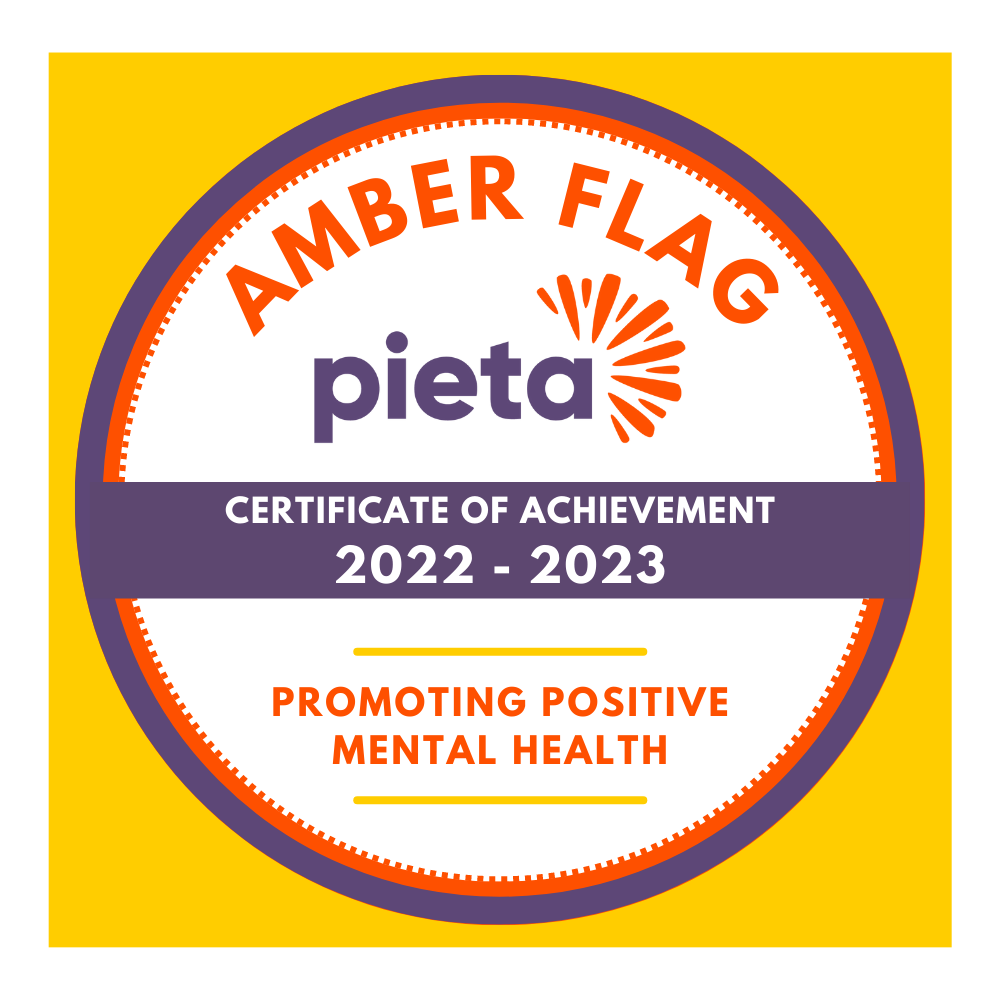St. Peter's National School awarded the Amber Flag by Pieta House